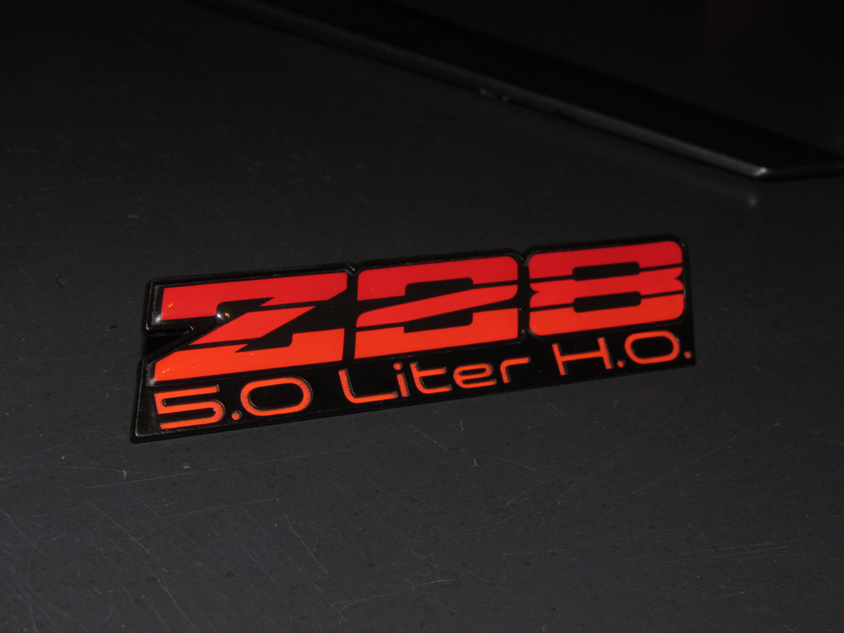 83 84 Chevrolet Camaro OEM Z28 5.0 Liter H.O. Dash Emblem Badge – Autopart3